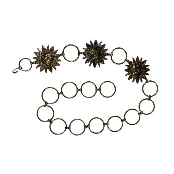 American Vintage | Accessories | Vintage Brass Sun Circlet Belt Os ...